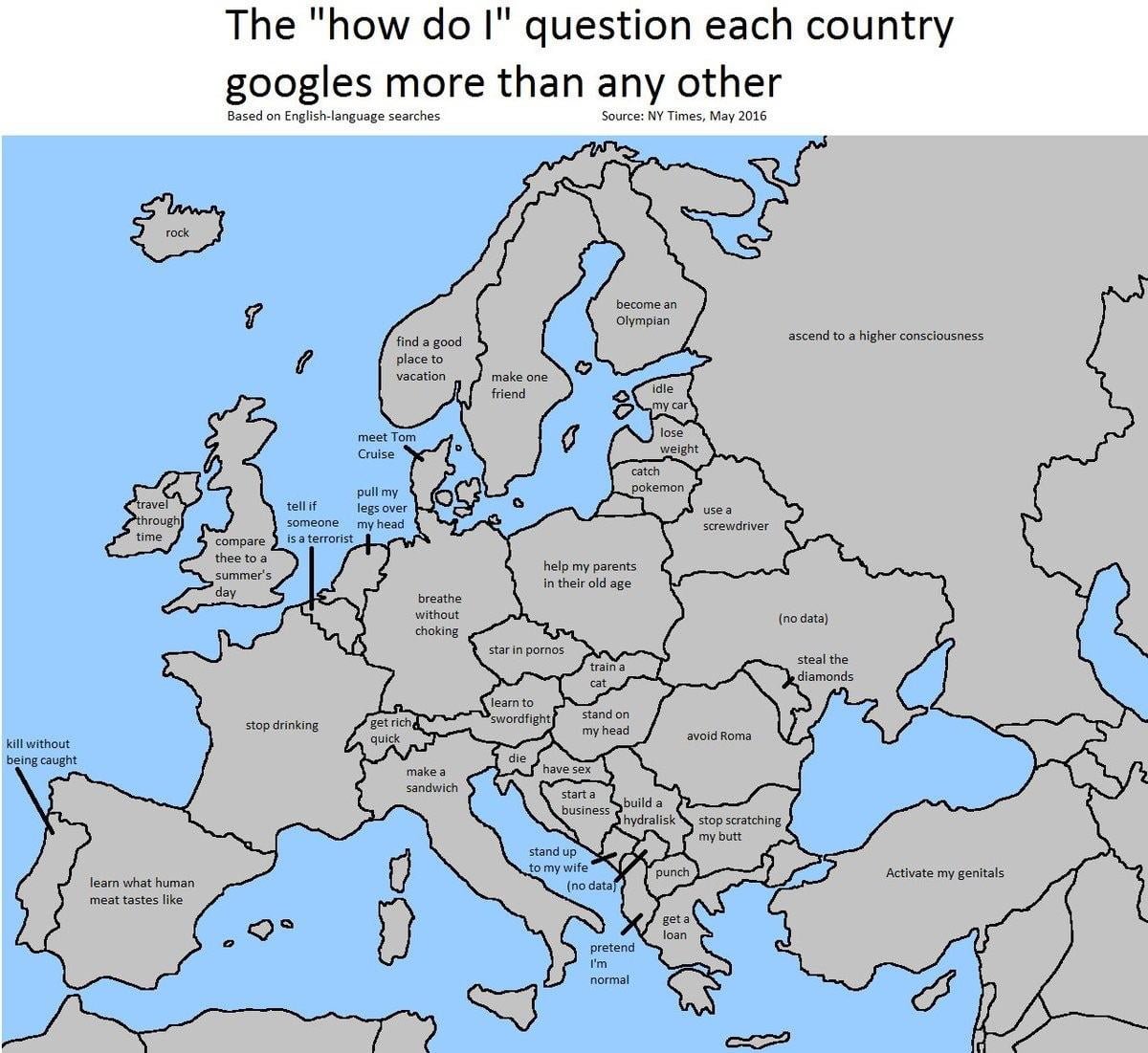 The "How do I?" Question Each Country Googles More Than Any Other ...